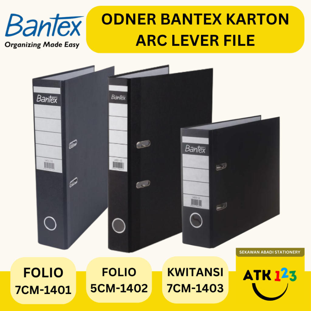 Jual BANTEX Odner Lever Arch File Bantx Economic Odner Folio / Kwitansi Karton 1401 / 1402 ...