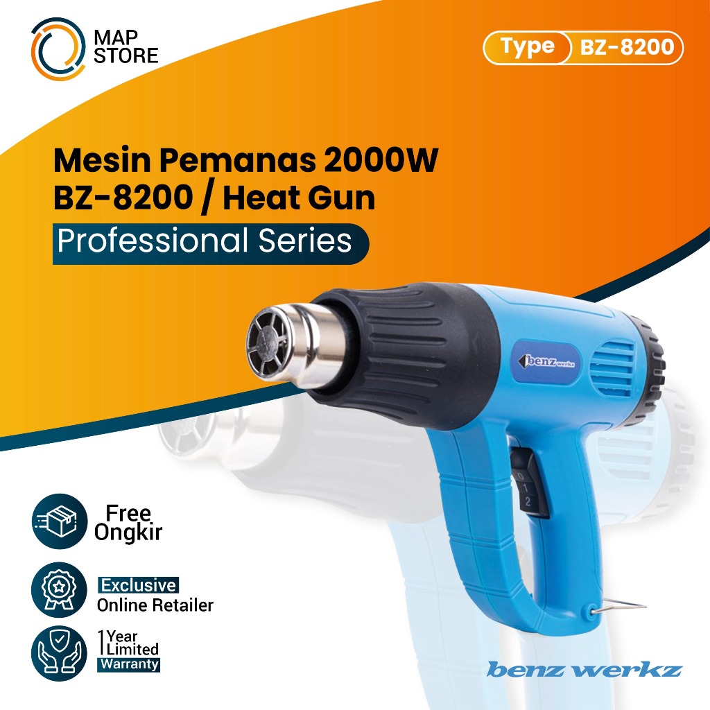 Jual Hotgun / Mesin Heat Gun 2000 Watt / Mesin Pemanas / Electric Heat ...