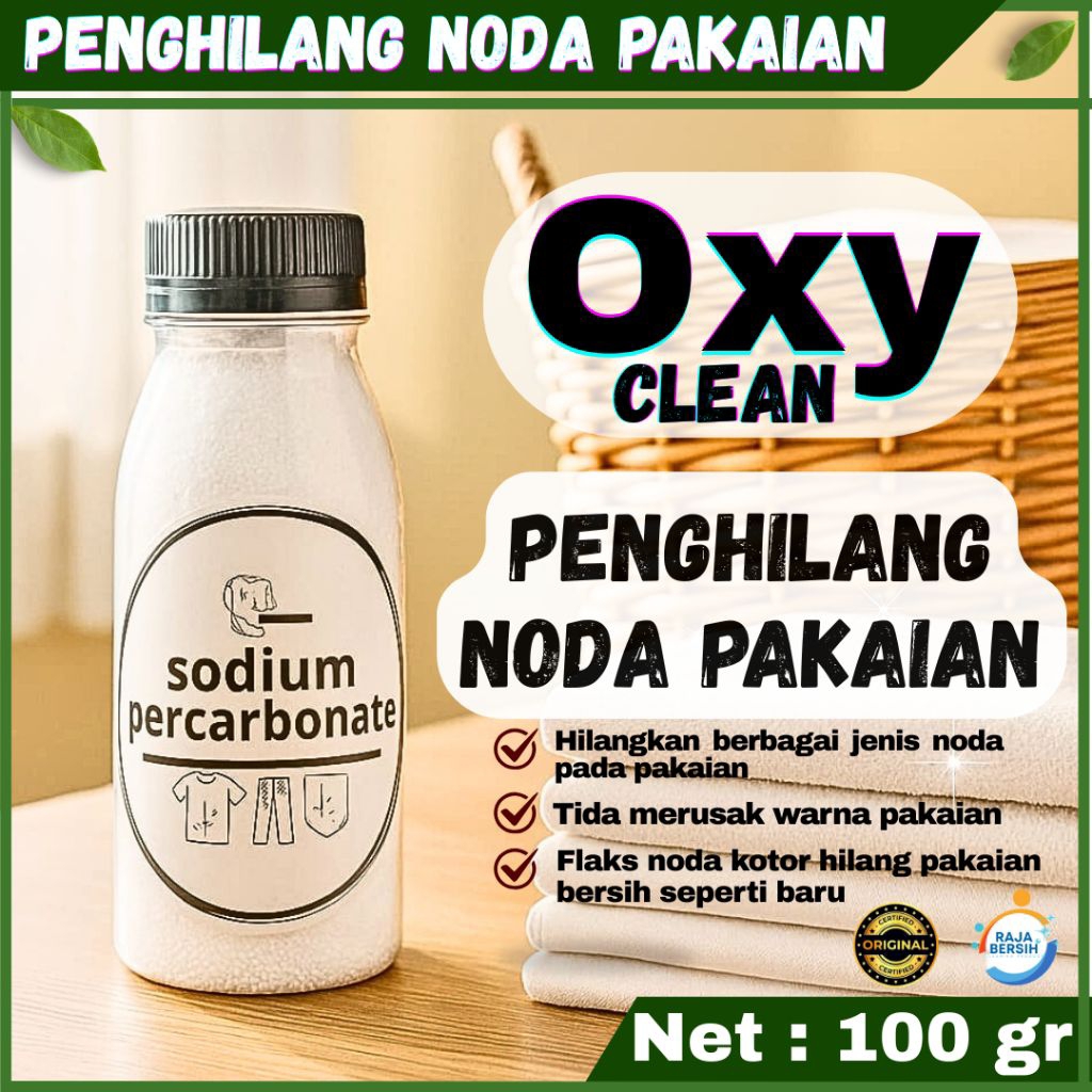 Jual Oxy clean 100 gr serbuk penghilang noda pakaian ampuh angkat noda ...