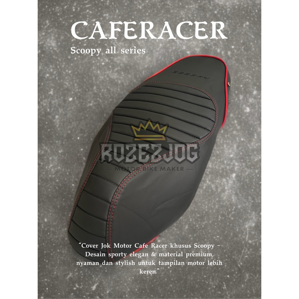 Jual ( STAPLES ) COVER JOK MOTOR SCOOPY MODEL CAFERACER PREMIUM TEBAL ...