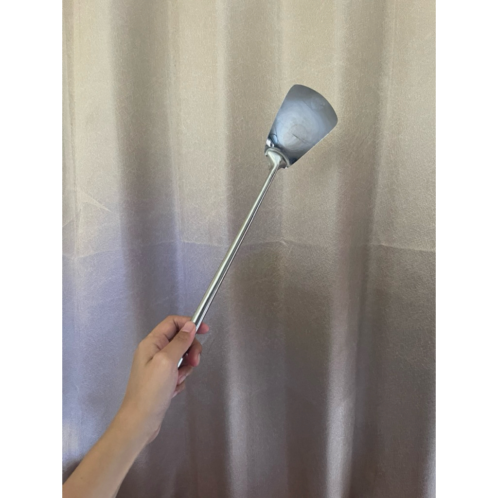 Jual Spatula Stainless Solet Sotil Sutil Kayu Stainless Besi | Shopee ...