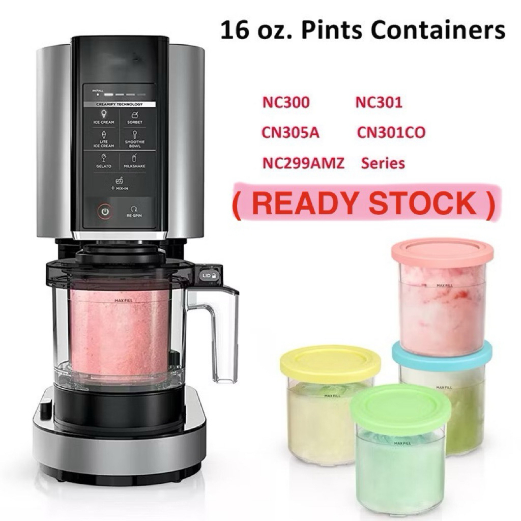 Jual Ninja Creami Pints Containers NC300 (Ice Cream Pints Cup Jars ...