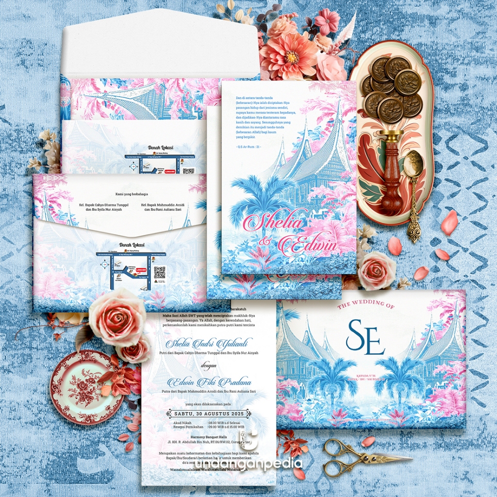 Jual HARDCOVER LANDSCAPE + AMPLOP . FREE WEBSITE INVITATION . TEMA ...