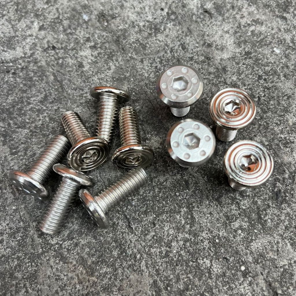 Jual BAUT PROBOLT DISK BRAKE UNIVERSAL SILVER CHROME BINTIK GEPENG DAN ...
