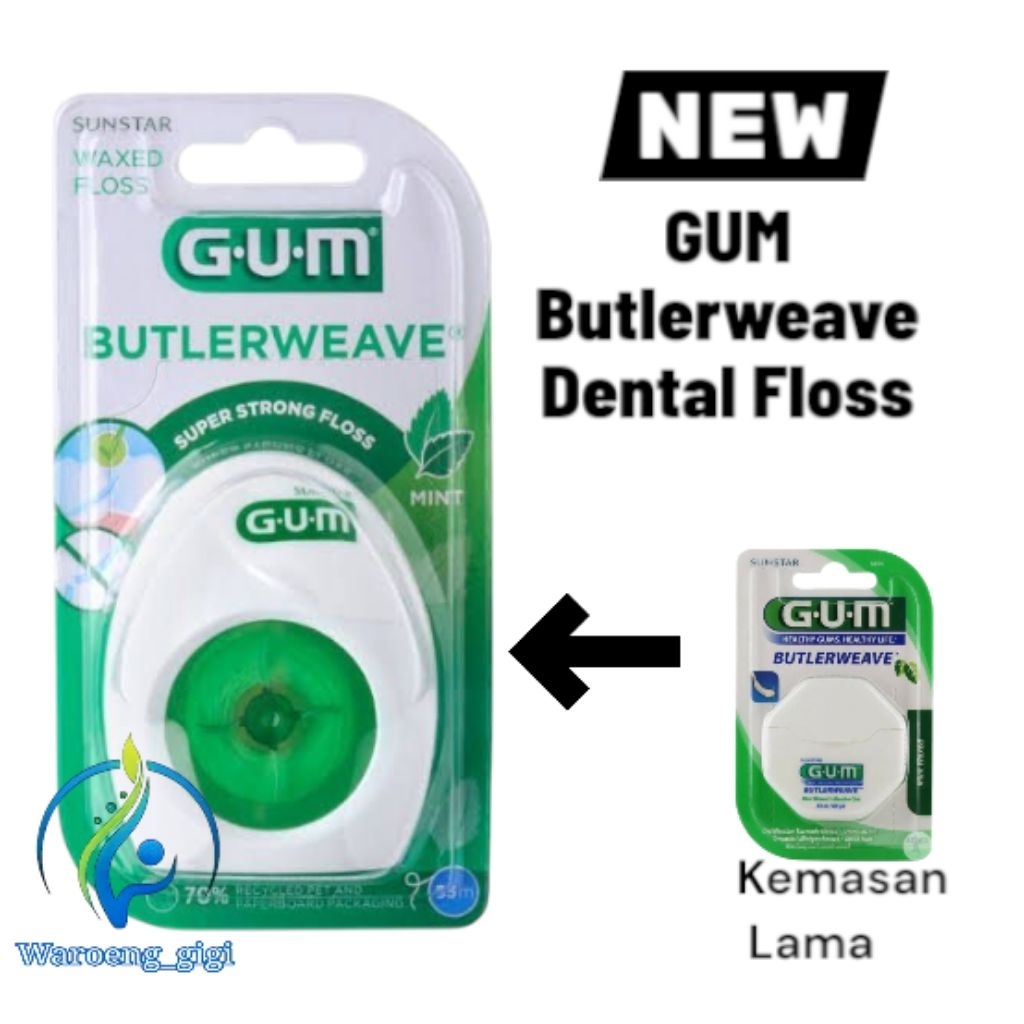 Jual Dental Floss GUM BUTLERWEAVE Benang Gigi GUM Butler Weave | Shopee ...