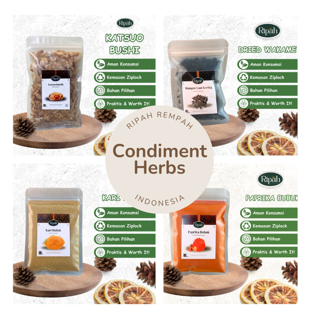 Jual Condiment Herbs / Rempah Masakan / Cabe Bubuk / Gochugaru / Cajun ...