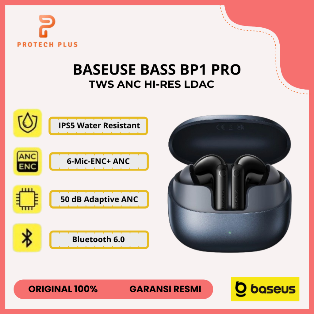 Jual Baseus BP1 Pro TWS ANC Hi-Res True Wireless Earbud Earphone ...
