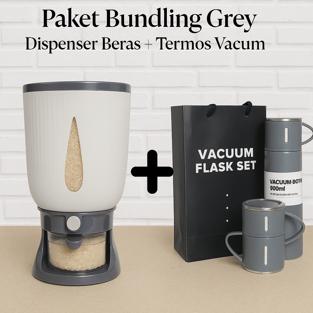Jual PAKET BUNDLING Dispenser Beras 10 KGTrilins & Termos Sultan Botol ...