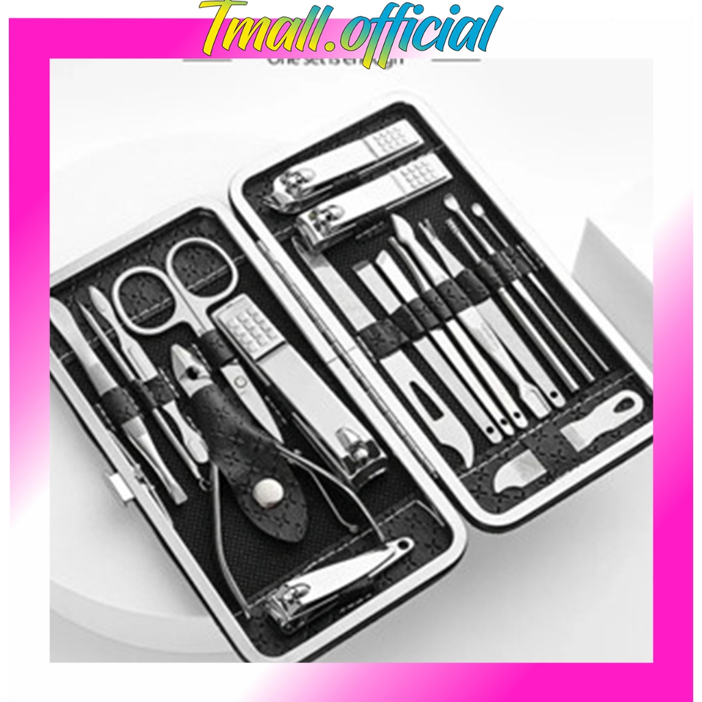 Jual TML Gunting Kuku Set 19 in 1 Stainless, Alat Menicure Pedicure Set ...