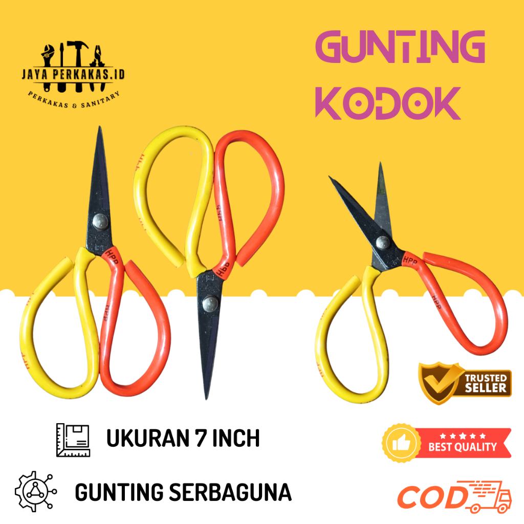 Jual Gunting Kodok Gunting Kain Gunting serbaguna 8inch | Shopee Indonesia