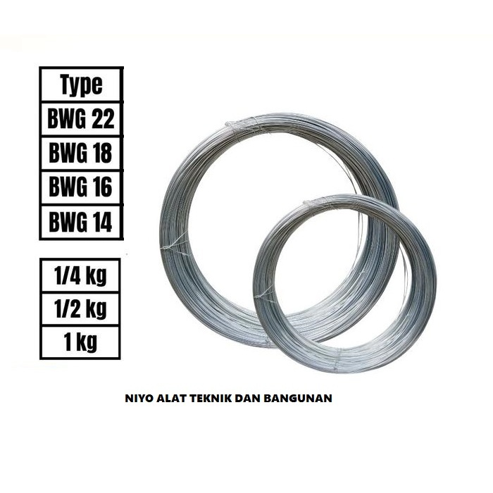 Jual Kawat BWG 1.5 mm Putih Kawat Seng bwg Pengikat Bendrat No 16 Kawat ...