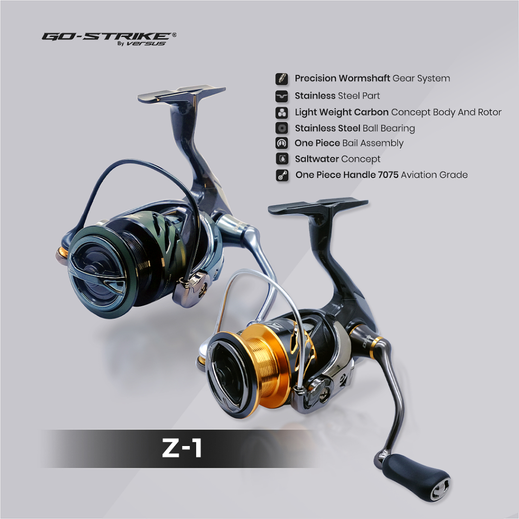 Jual reel GO-STRIKE Z-1 power handle (SW) | Shopee Indonesia
