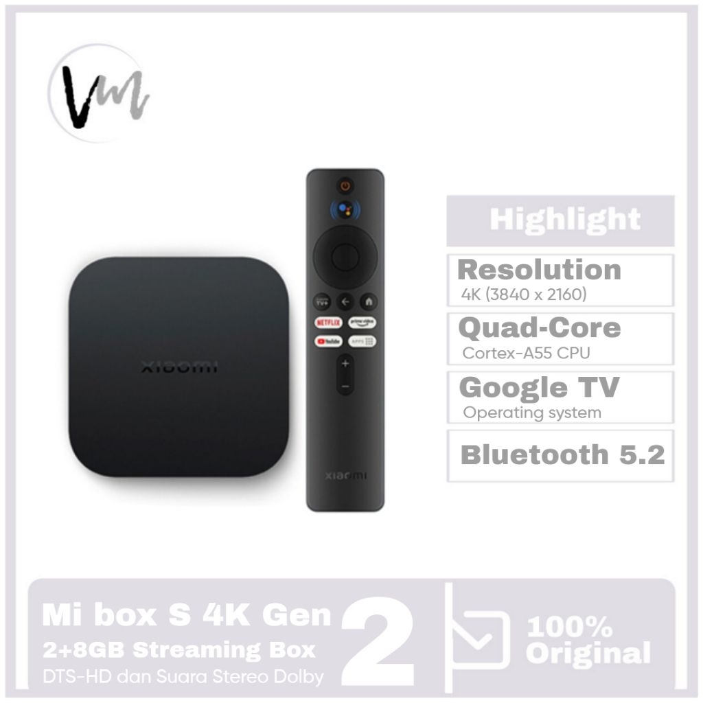 Jual Xiaomi Mi Box S 2nd Gen – Generasi 2 Android TV Box 4K Google TV ...