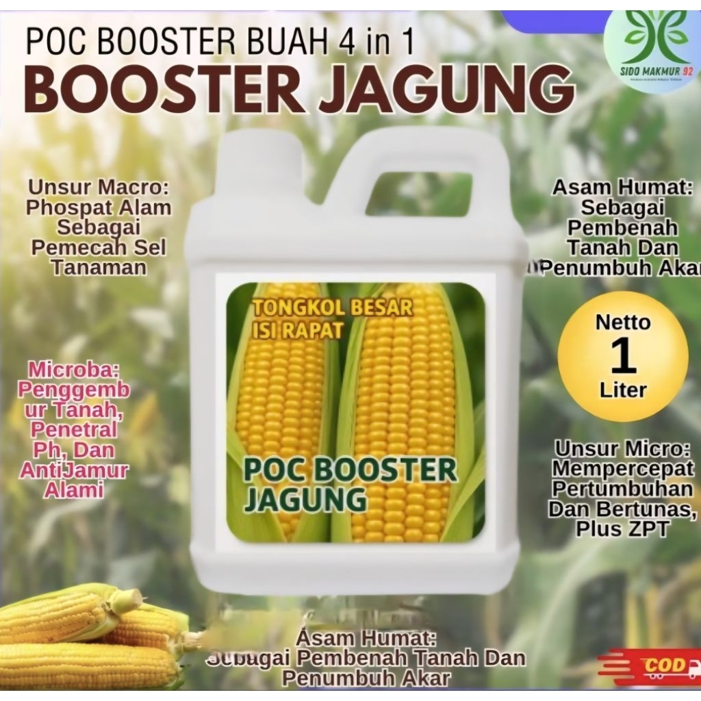 Jual Pupuk Cair Khusus Jagung Super, Booster tanaman jagung cepat besar, Pupuk organik cair 1 L ...