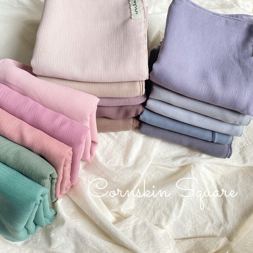 Jual ARINTA - Hijab Cornskin Premium Jahit Tepi | Shopee Indonesia