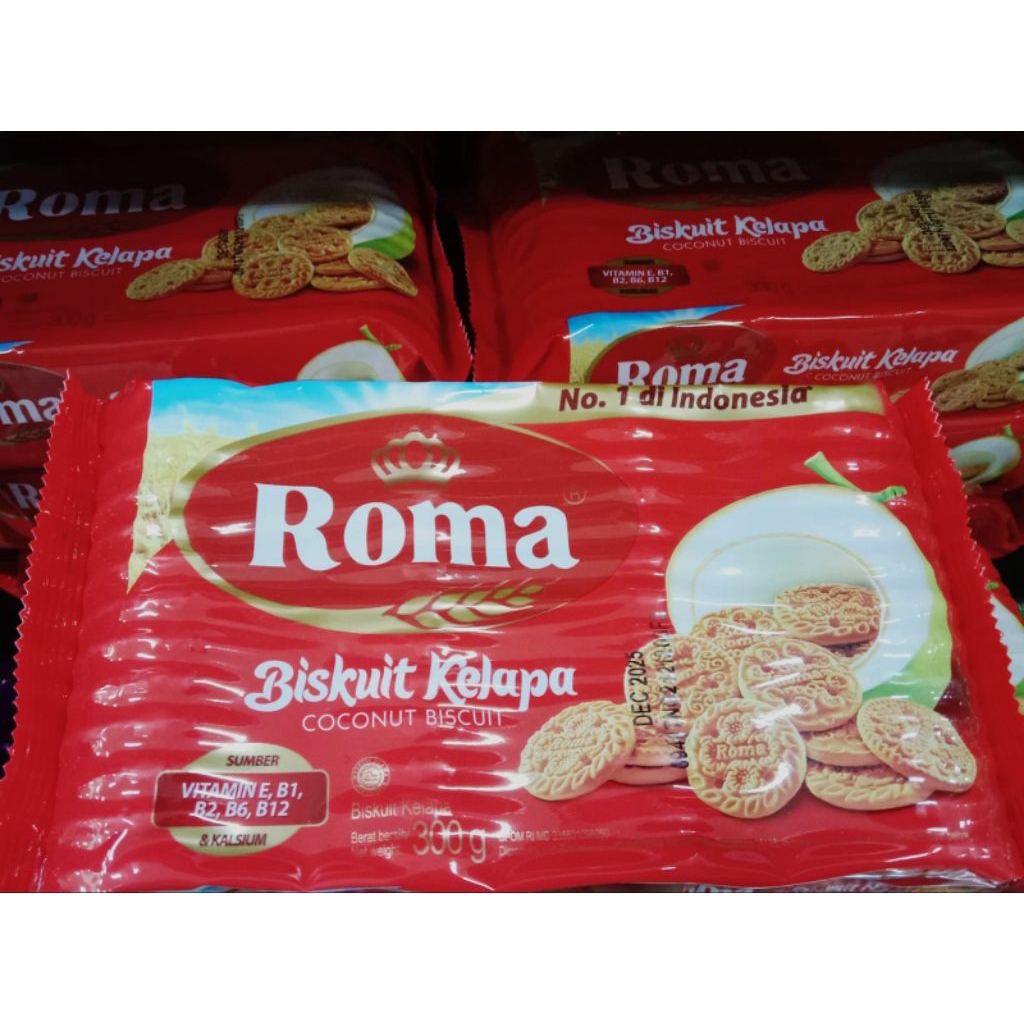 Jual Biskuit ROMA KELAPA 300gram 1 pcs roti roma kelapa | Shopee Indonesia