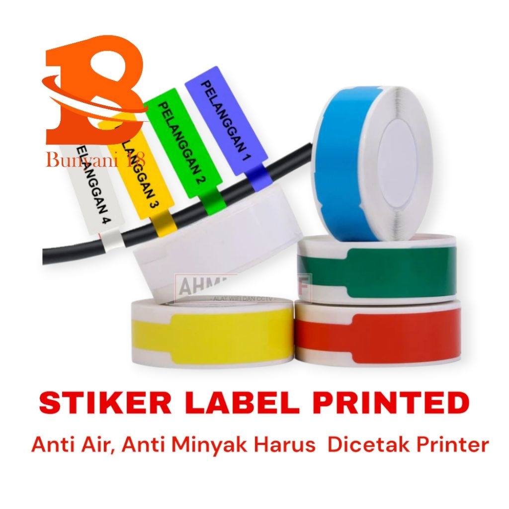 Jual KABEL CABLE LABEL STIKER STICKER TAHAN AIR KABEL JARINGAN PENANDA ...
