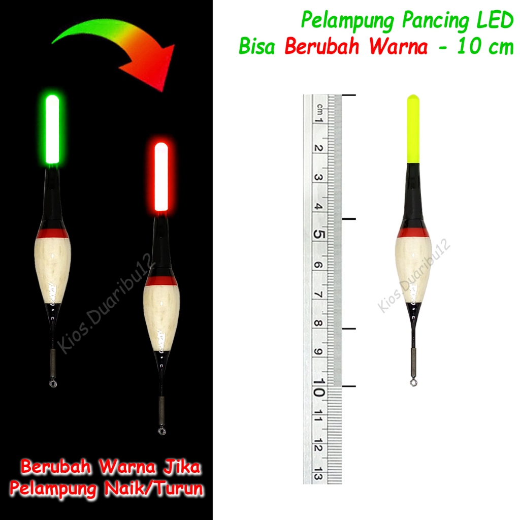 Jual PELAMPUNG PANCING ELEKTRONIK LED SENSOR BISA BERUBAH WARNA ...