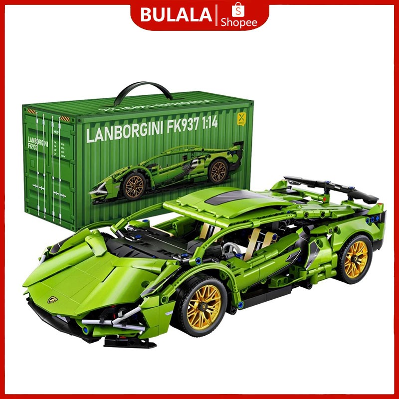 Jual BULALA Mainan Balok Edukasi Lamborghini 1:18 Pullback Racing ...