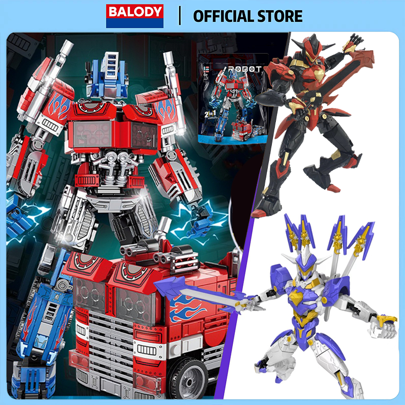 Jual BALODY 2 in 1 Mainan Robot Classic Action Figure Block Building ...