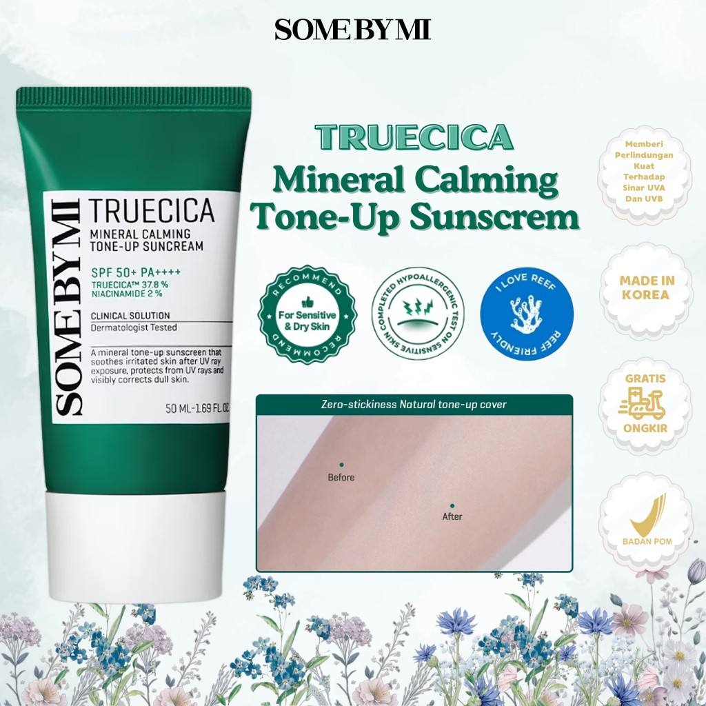 Jual SOMEBYMI Truecica Mineral Calming Tone up Suncream Sunblock ...