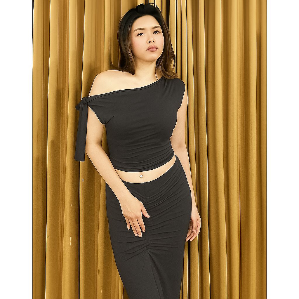 Jual Valentina | Crop Top Women - Atasan Wanita Off Shoulder - Baju One ...