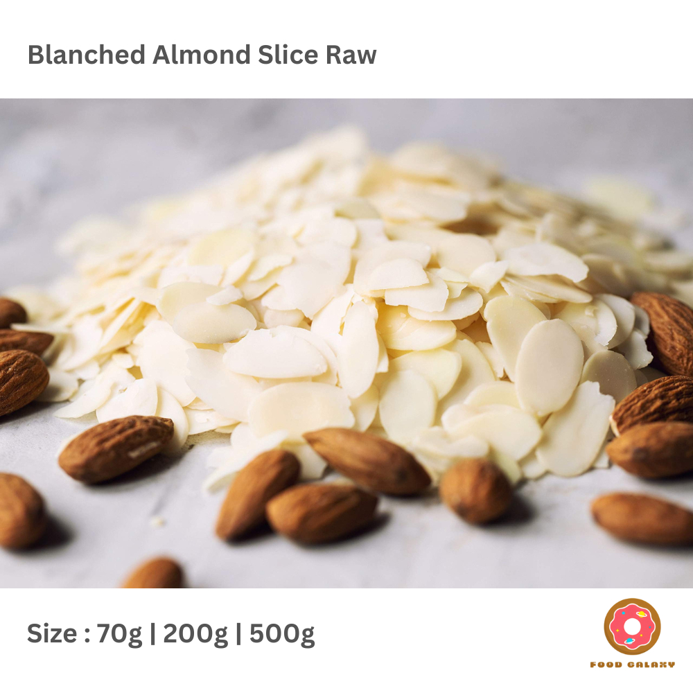 Jual Raw Almond Slice / Kacang Almond Iris Mentah 70g | 200g | 500g | Shopee Indonesia