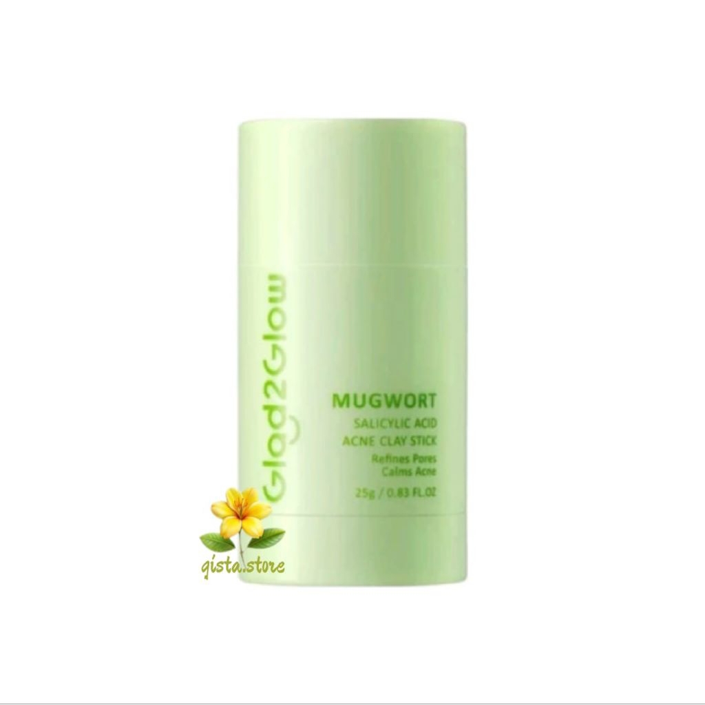 Jual GLAD2GLOW - Mugwort Salicylic Acid Acne Control Clay Mask Stick ...