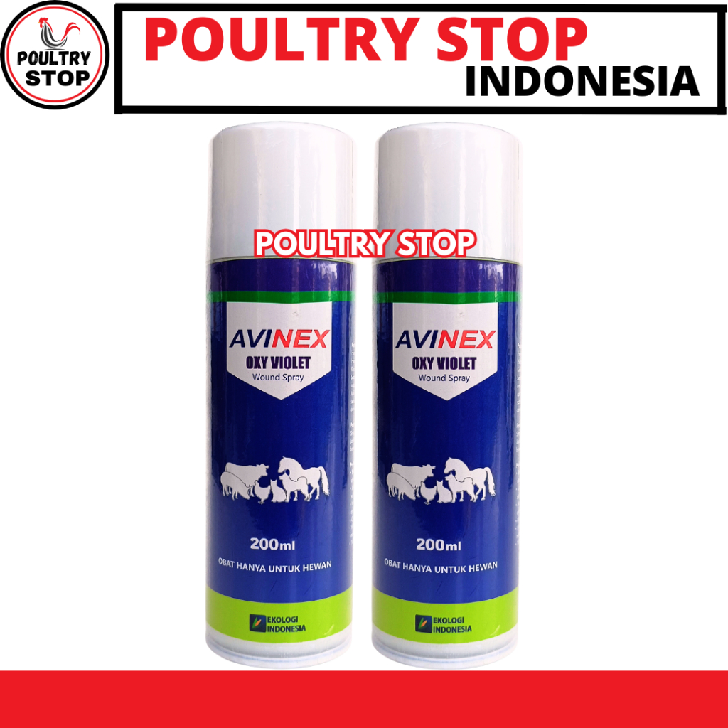 Jual AVINEX SPRAY 200ml - Obat Semprot Luka Luar Hewan Ternak Sapi ...