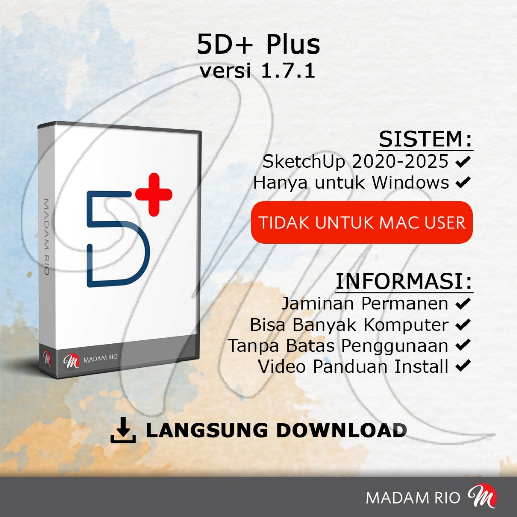 Jual 5D+ Plus Plugin Untuk SketchUp Tanpa Batas | Shopee Indonesia