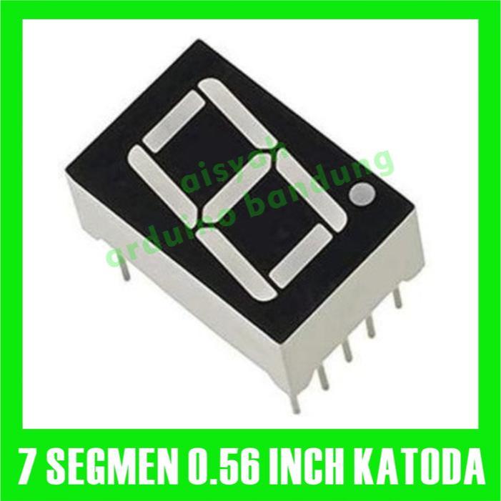 Jual LED Seven Segment 7 Segmen Common Cathode Katoda Merah 0.56 Red ...