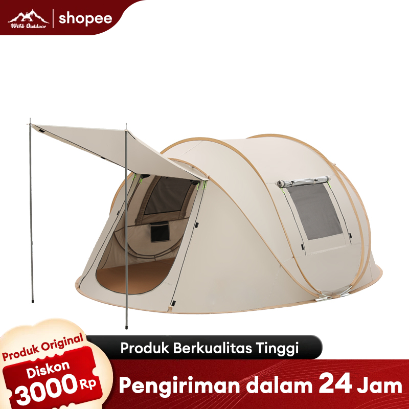 Jual WTHB Outdoor Tenda Camping Otomatis Outdoor Waterproof 3-4 Orang ...