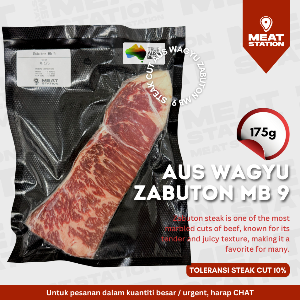 Jual AUS Wagyu Zabuton MB 9 / Beef Steak Cut | Shopee Indonesia