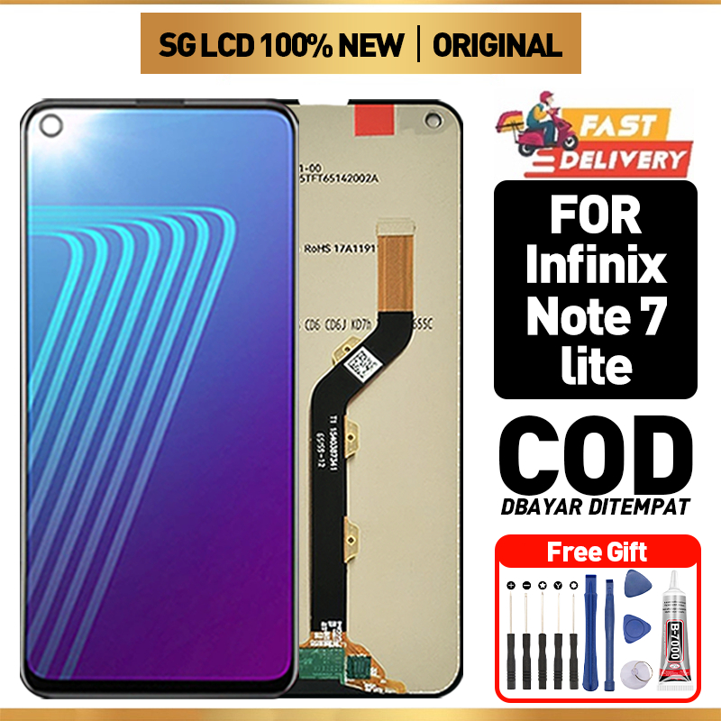 Jual LCD Infinix note 7 lite Original Fullset Touchscreen asli Ori For ...