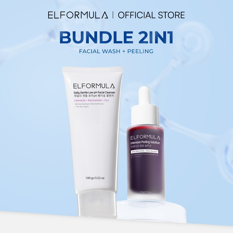 Jual ELFORMULA Bundle 2in1 - Daily Gentle Low pH Facial Cleanser Facial ...