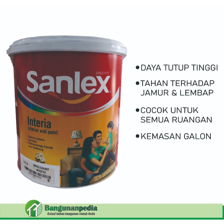 Jual CAT SANLEX INTERIOR KEMASAN GALON | Shopee Indonesia