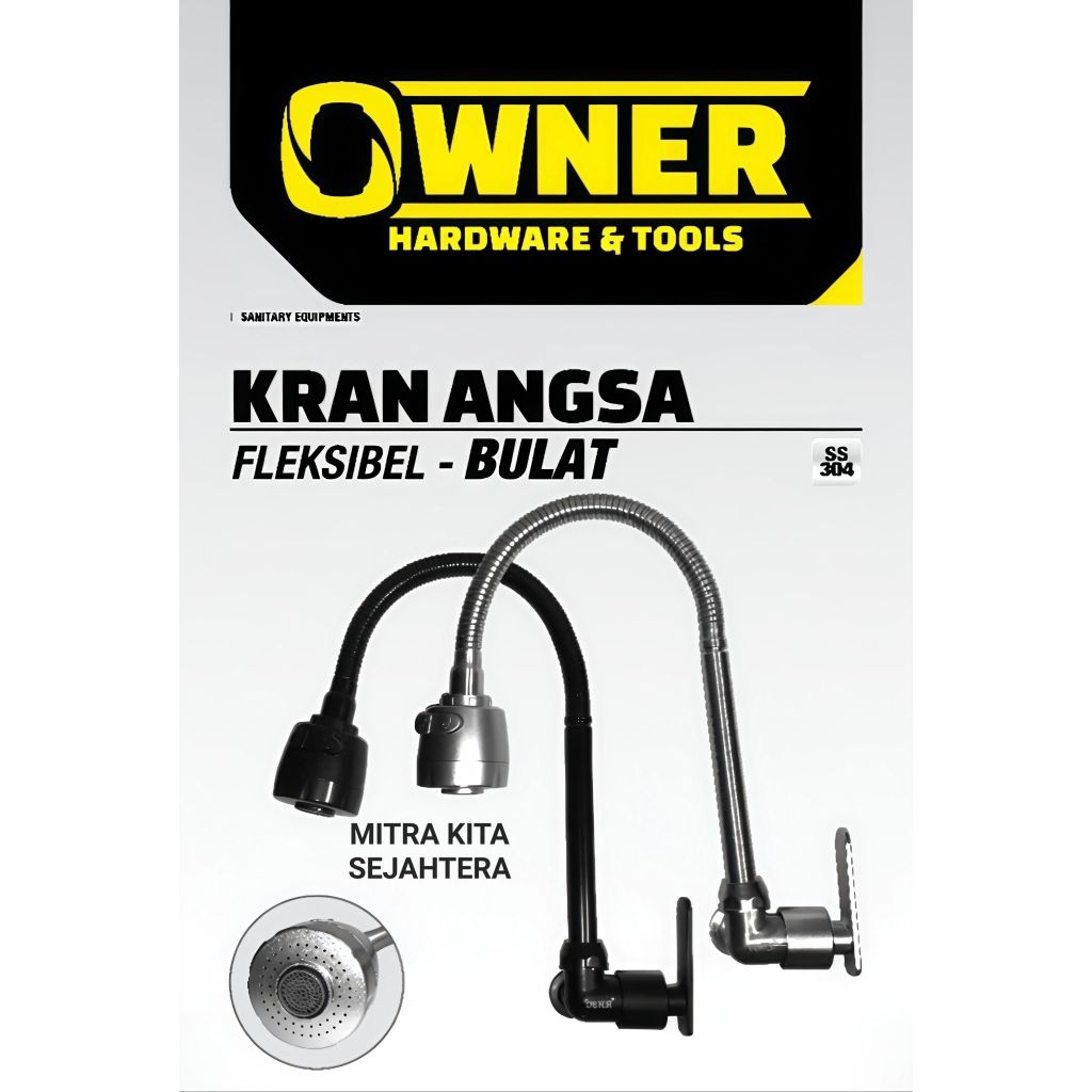 Jual KRAN ANGSA FLEKSIBEL BULAT OWNER / KRAN ANGSA FLEKSIBEL STAINLESS ...