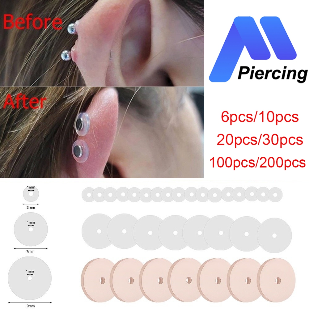 Jual 1 Lot Food Grade Silicone Transparent Anti Proliferative Ear Bone ...