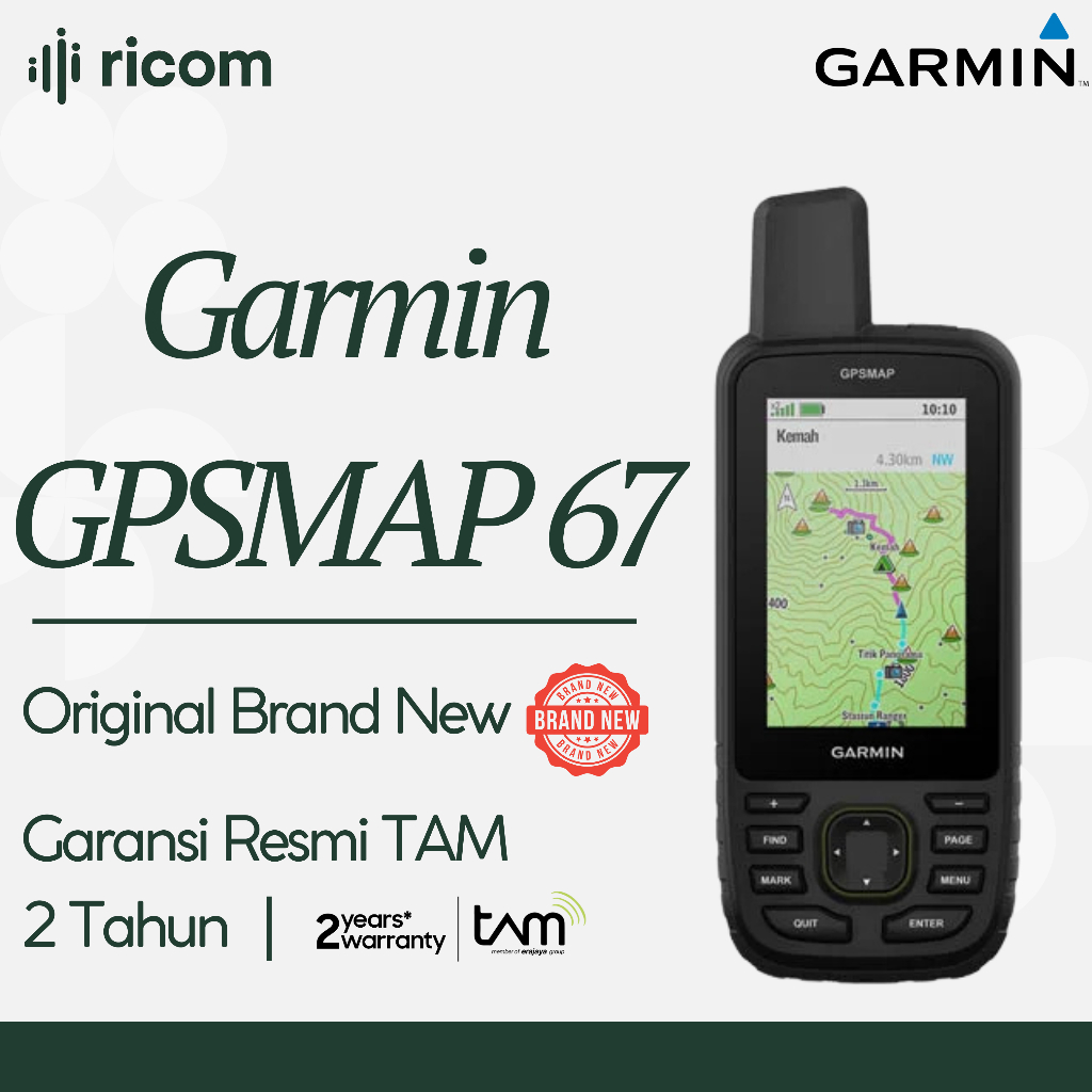 Jual Garmin GPSMAP 67 Handheld GPS Outdoor Hiking Marine Navigasi ...