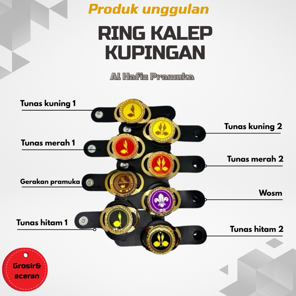 Jual Ring Kacu Pramuka Kolong Hasduk kalep kupingan SIAGA PENGGALANG ...
