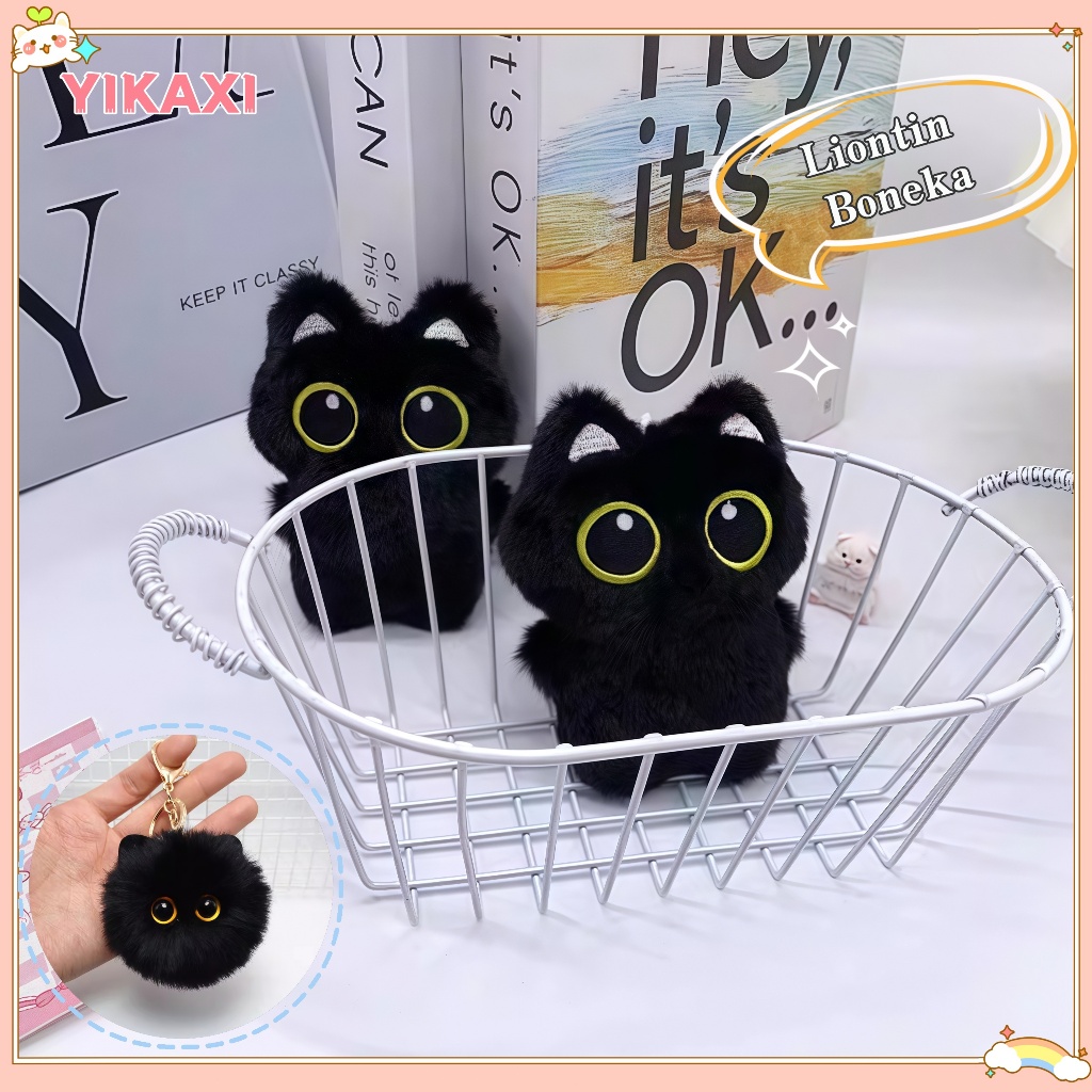 Jual [COD] Gantungan Kunci Kucing Hitam/Liontin Boneka Lucu/Tas Couple ...