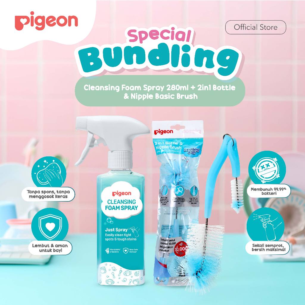 Jual PIGEON Cleansing Foam Spray 280ML | Shopee Indonesia