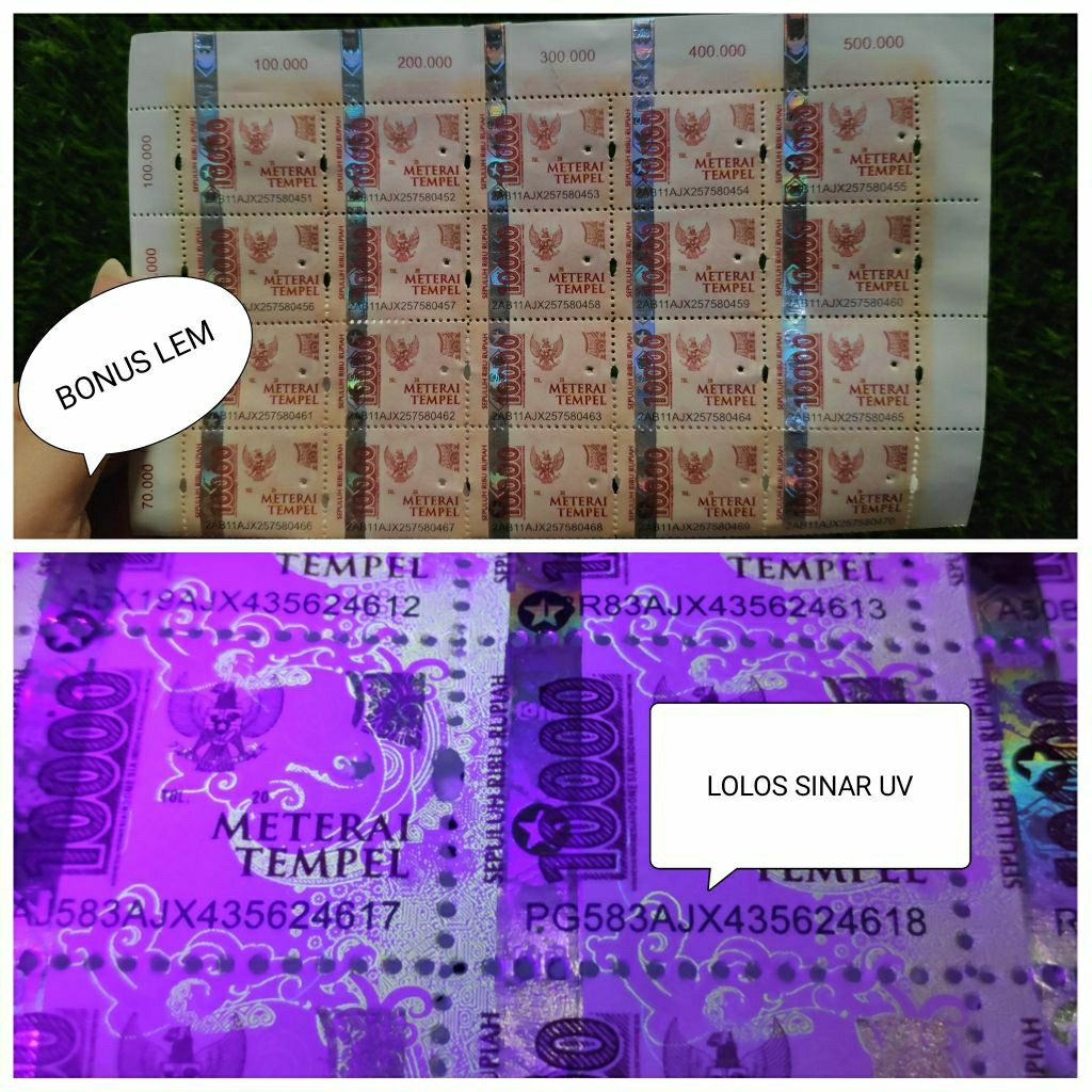 Jual MATERAI10000 TEMPEL ASLI METERAI KERTAS PERANGKO | Shopee Indonesia