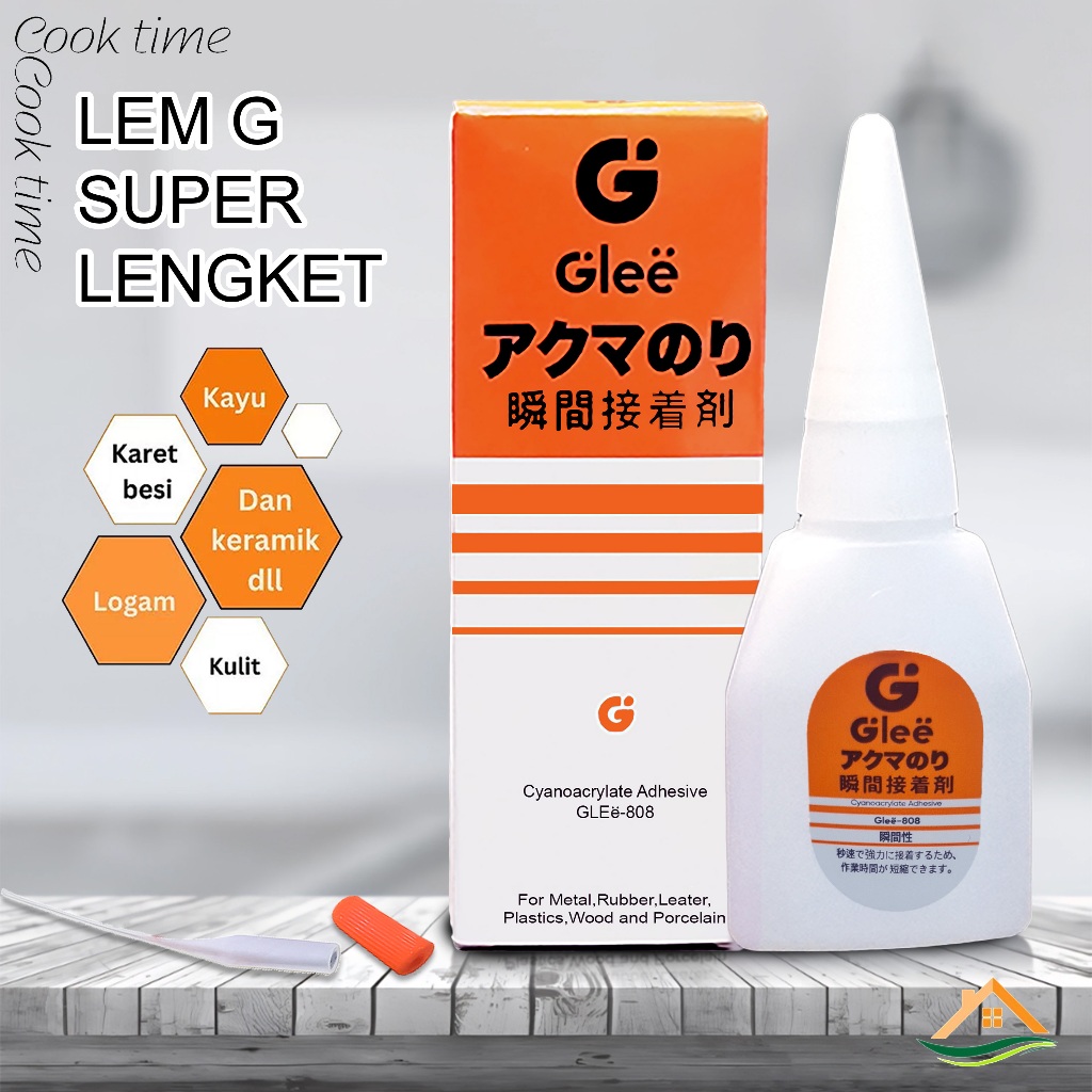 Jual LEM G KOREA SUPER GLUE 10PC/25PC/50PC LEM TETES PEREKAT SUPER ...