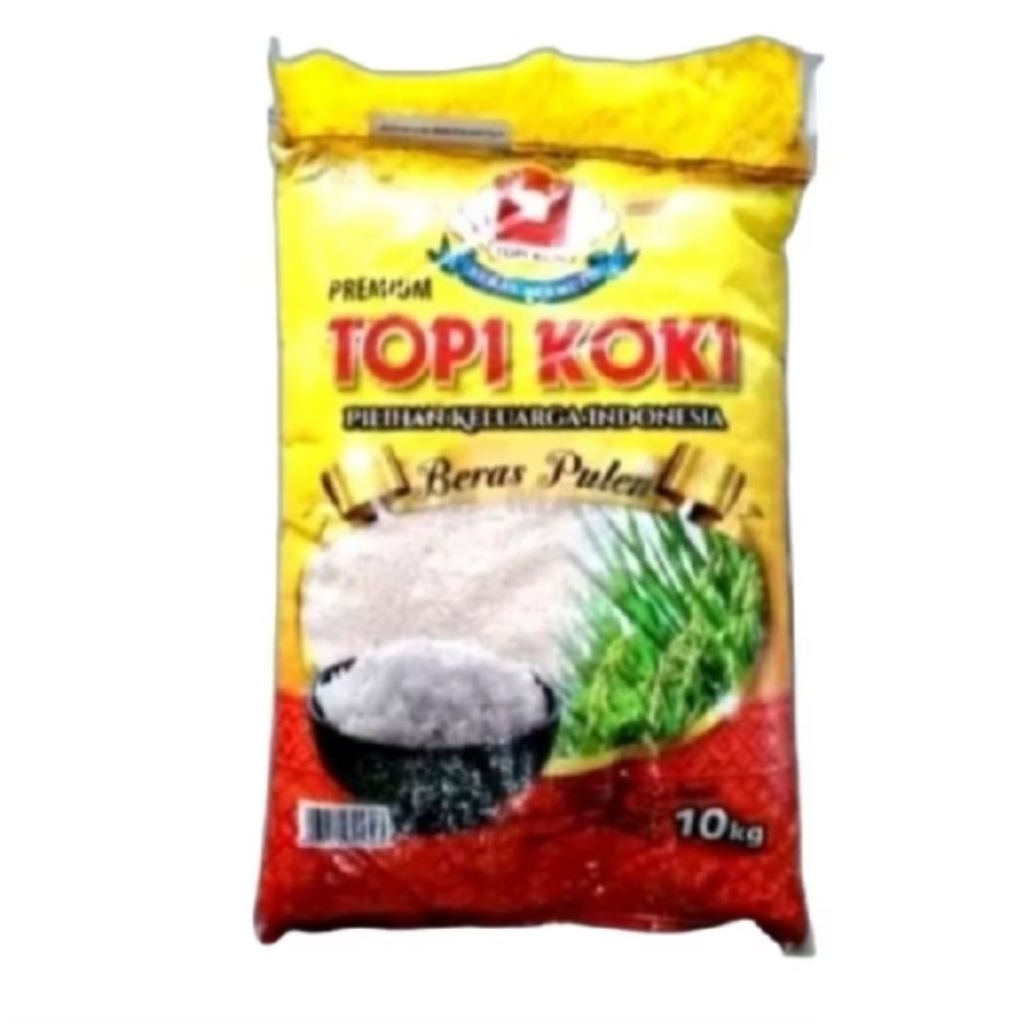 Jual BERAS TOPI KOKI/RAJA BIRU/RAJA PLATINUM/RAJA ULTIMA 10 KG | Shopee ...