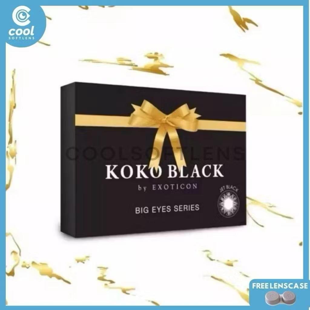 Jual Softlens X2 KOKO BLACK 14,5 MM Normal & Minus (-0,50 S/D -10,00 ...