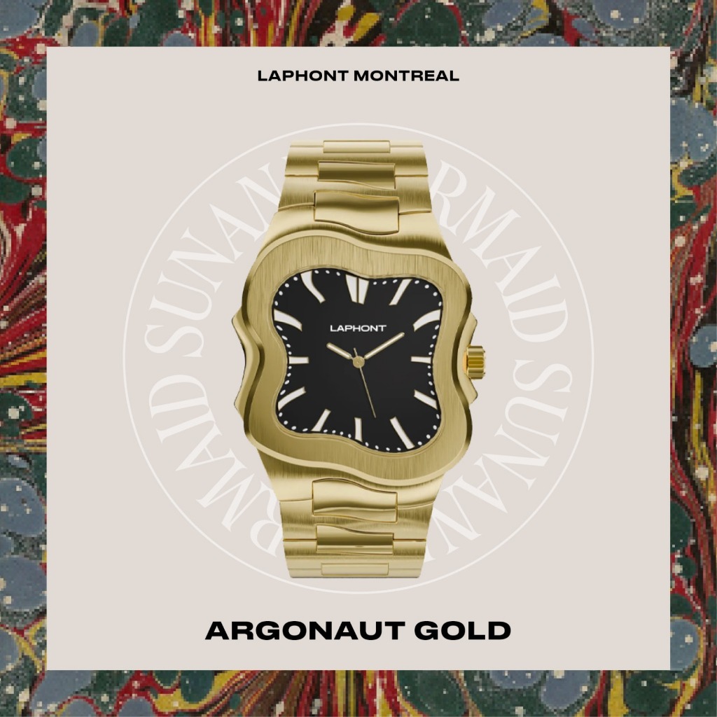 Jual LAPHONT Argonaut Melting Watch Gold | Shopee Indonesia