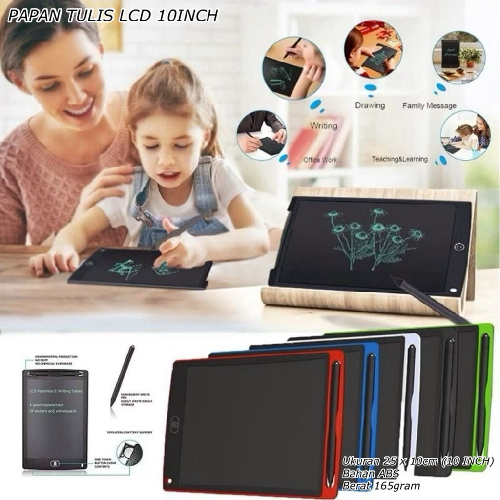 Jual PAPAN TULIS LCD 10 INCH || LCD WRITING TABLET || LED WRITING ...