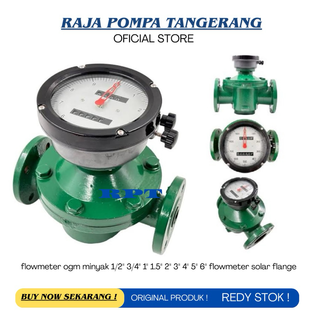 Jual Flow meter Solar Oval Gear Flow meter 1 1/2" Flowmeter Flange 1 ...