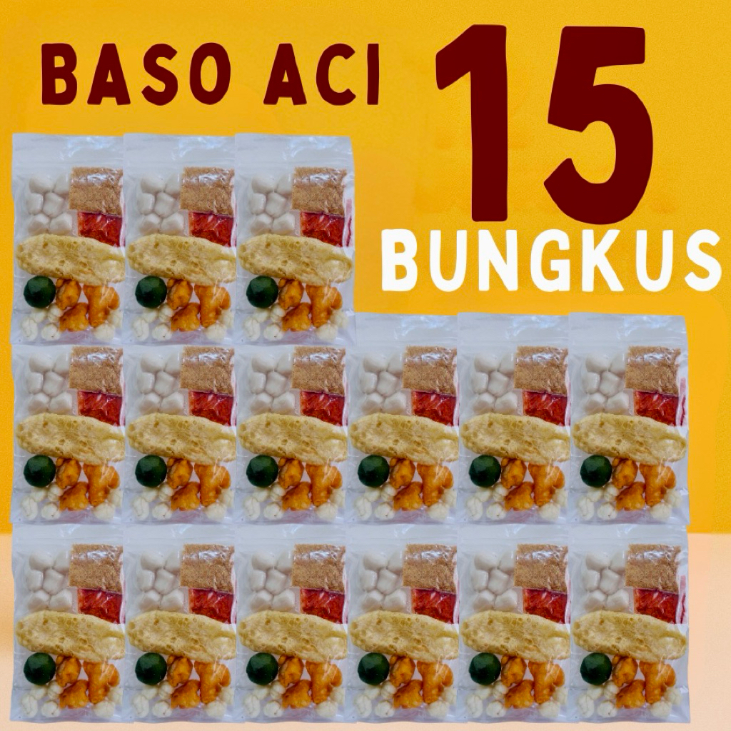 Jual PAKET 15 BUNGKUS BASO ACI INSTAN SIAP SEDUH MURAH DAN NIKMAT ...